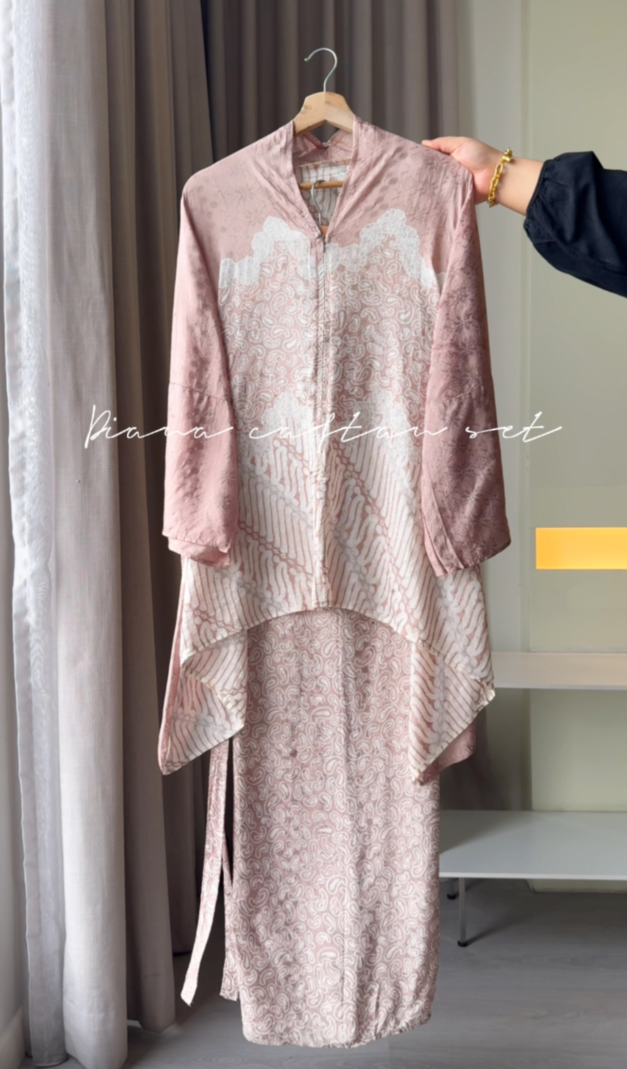 OOTDHUB LEGACY | OOTDHUB LEGACY | VISCOSE SET ZYLA CAFTAN NUDE PINK